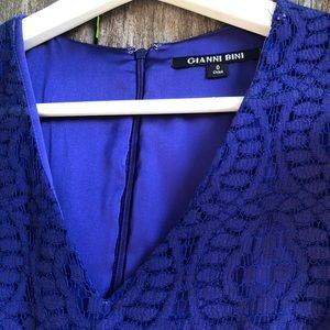 Gianni Bini | Dresses | Royal Blue Gianni Bini Lace Shift Dress | Poshmark